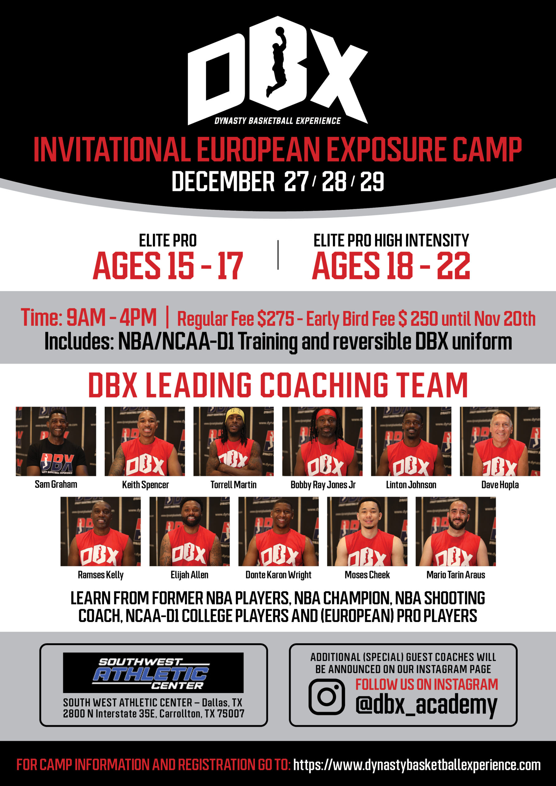 2023 DBX USA INVITATIONAL EUROPEAN EXPOSURE CAMP - DALLAS, TX | Dynasty Basketball Experience
