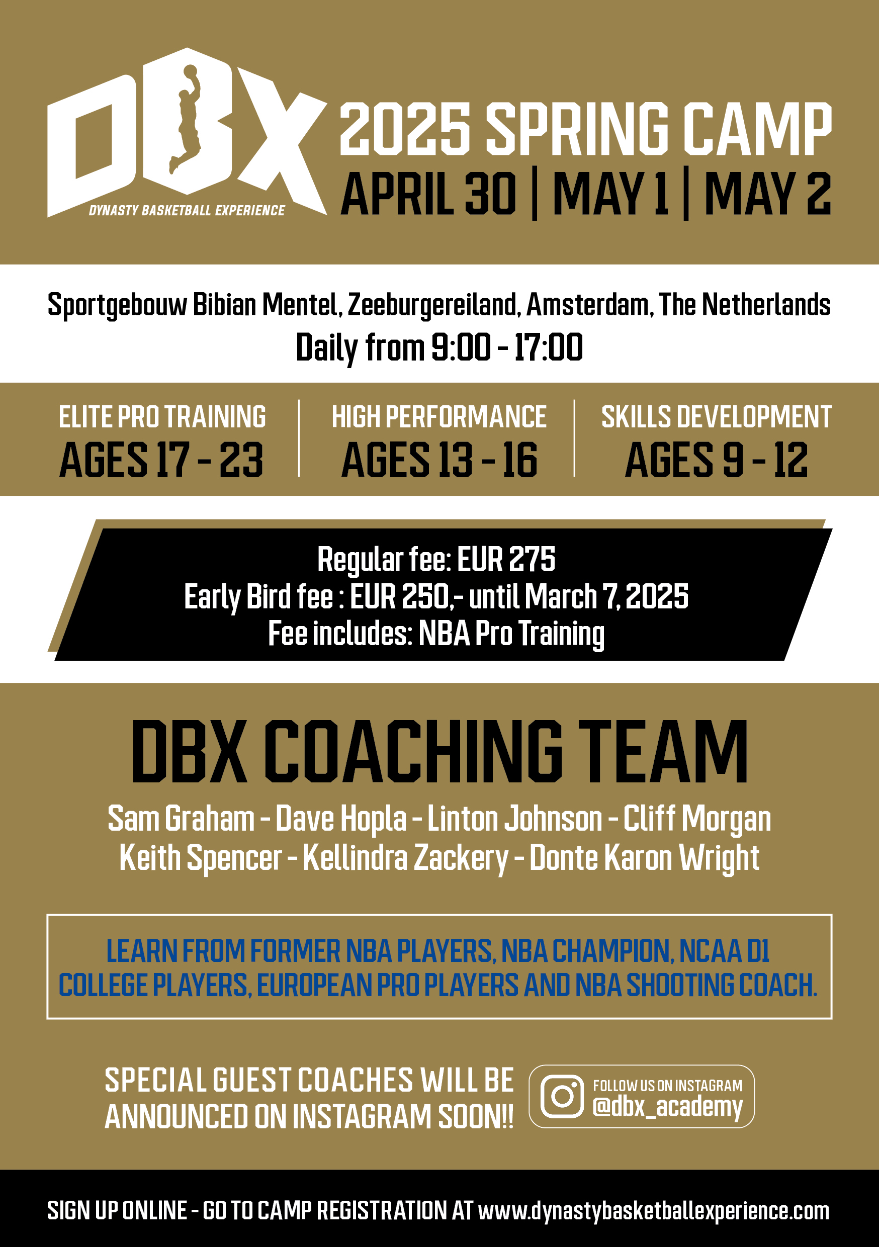 2025 DBX SPRING BASKETBALL CAMP - AMSTERDAM, The Netherlands | Dynasty ...
